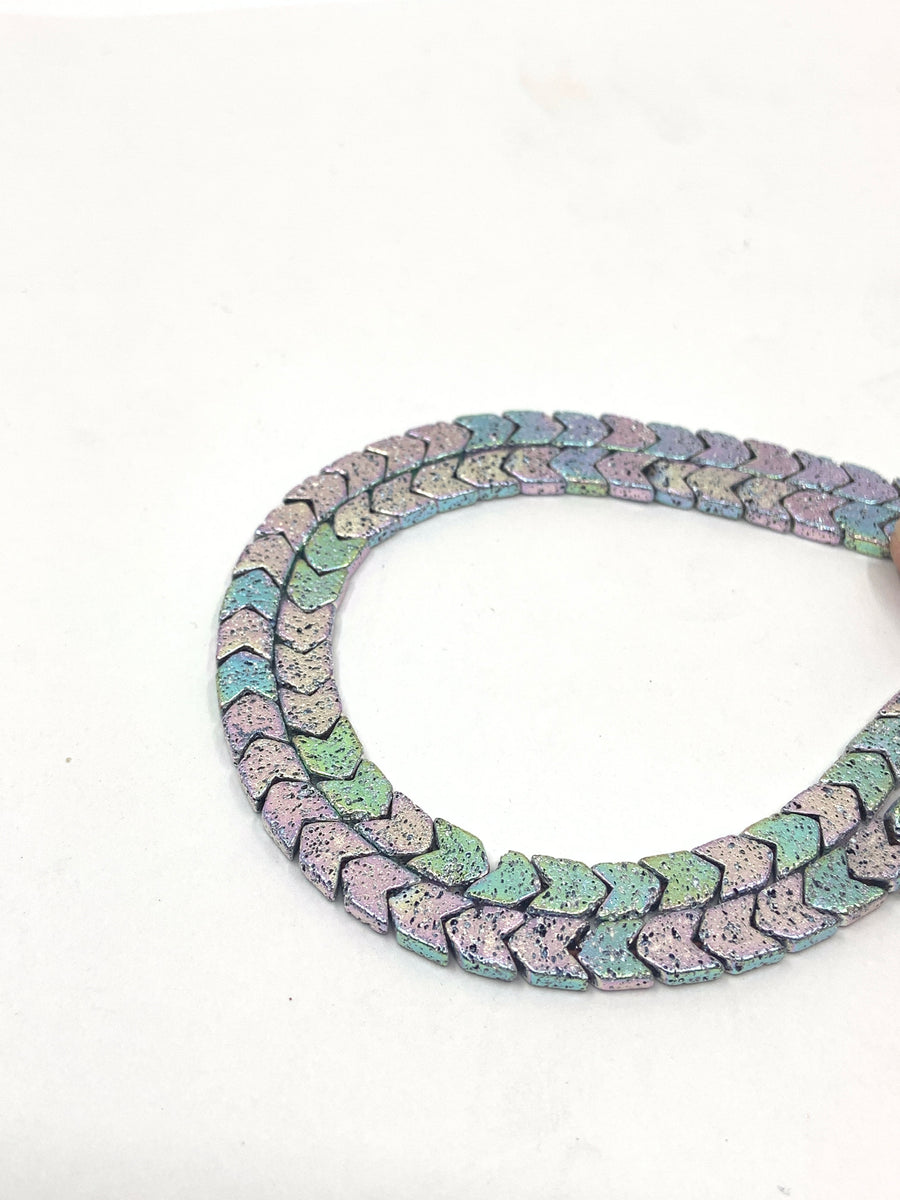 Lava Arrow Chevron Beads