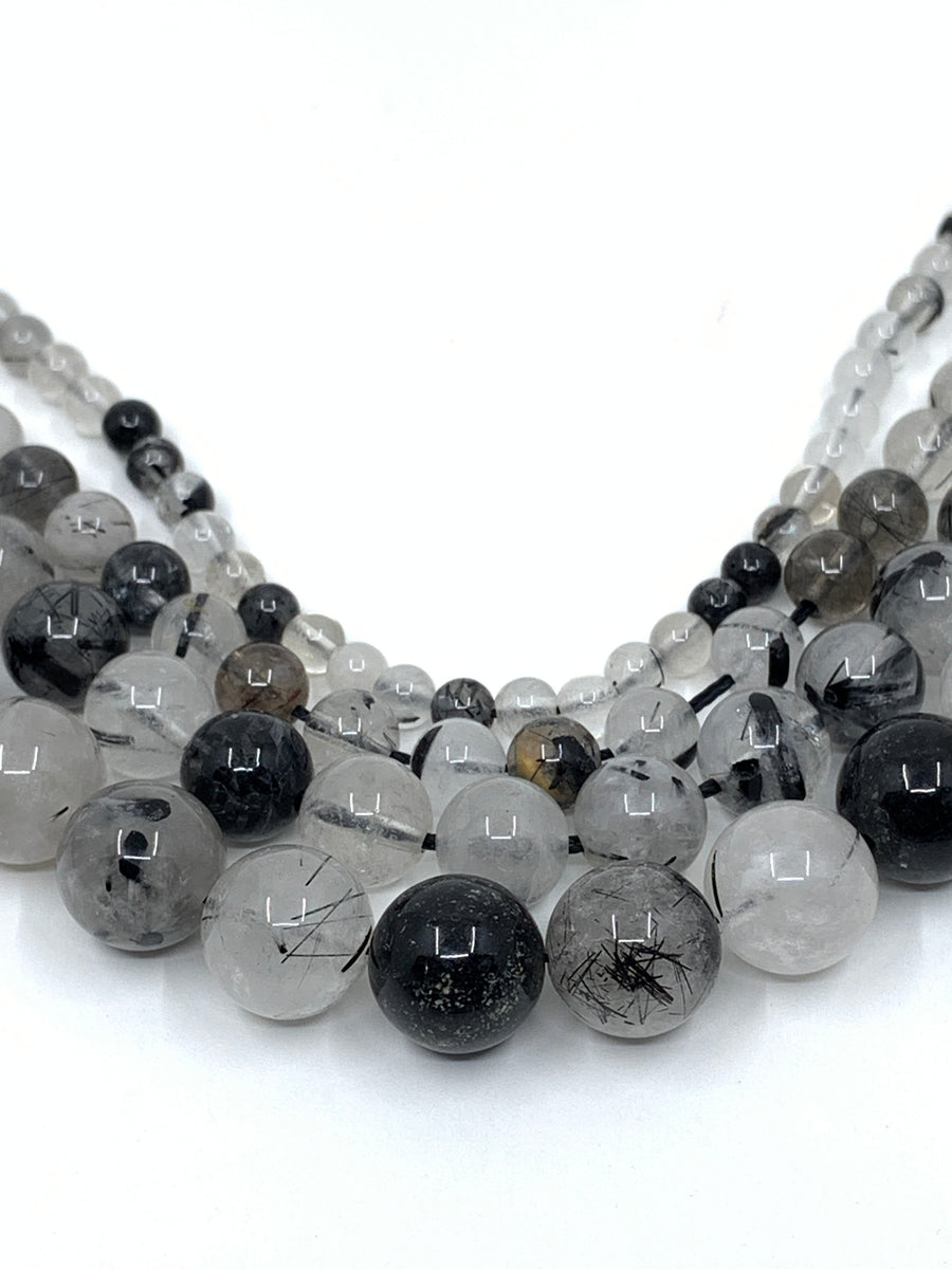 Black Rutilated Quartz Bead | Bellaire Wholesale