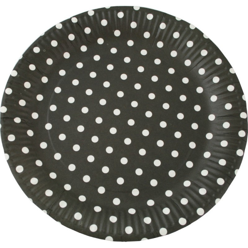 Party Plates, Black | Bellaire Wholesale