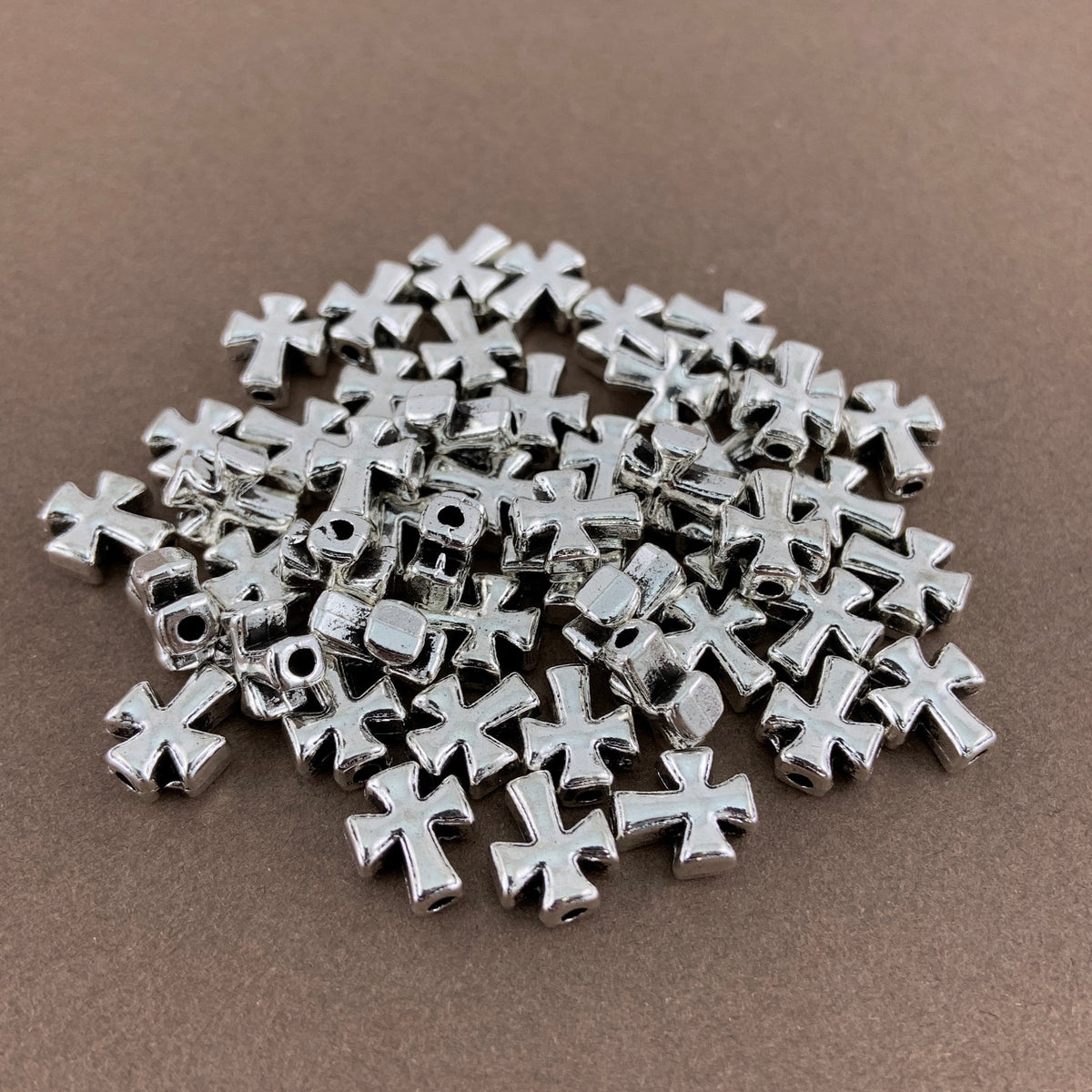 Cross Beads for Jewelry, Antique Silver Bead | Bellaire Wholesale