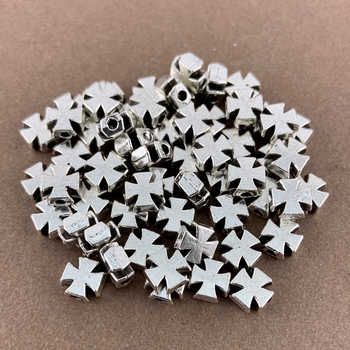 Cross Beads for Jewelry, Antique Silver Bead | Bellaire Wholesale