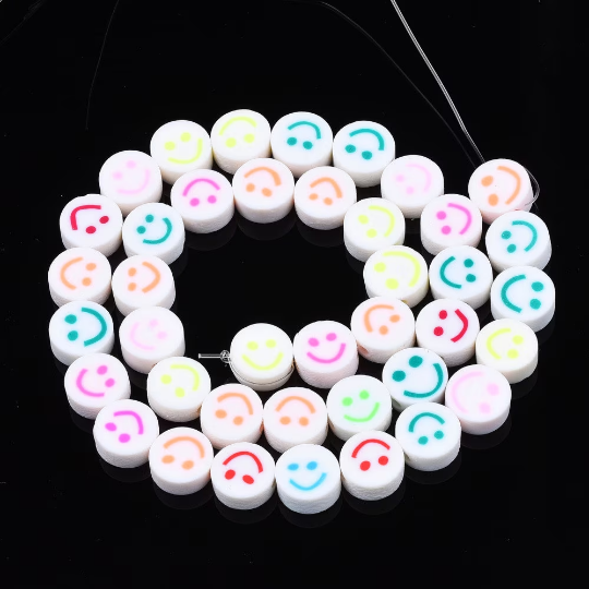 Smiley face rubber beads | Bellaire Wholesale