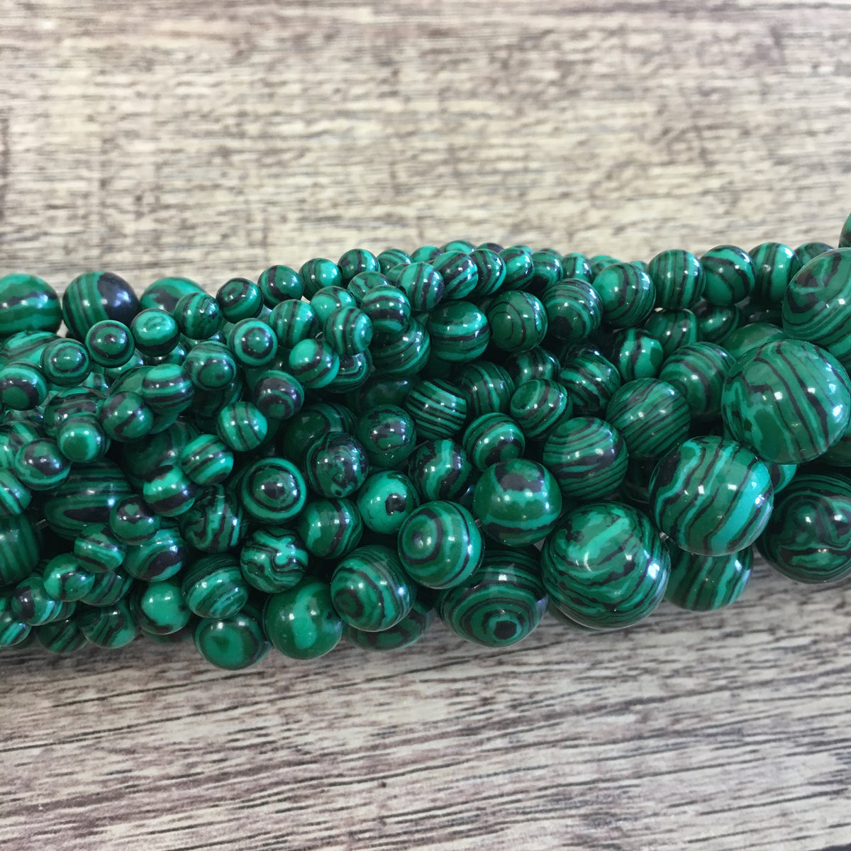 Composite Malachite Beads | Bellaire Wholesale